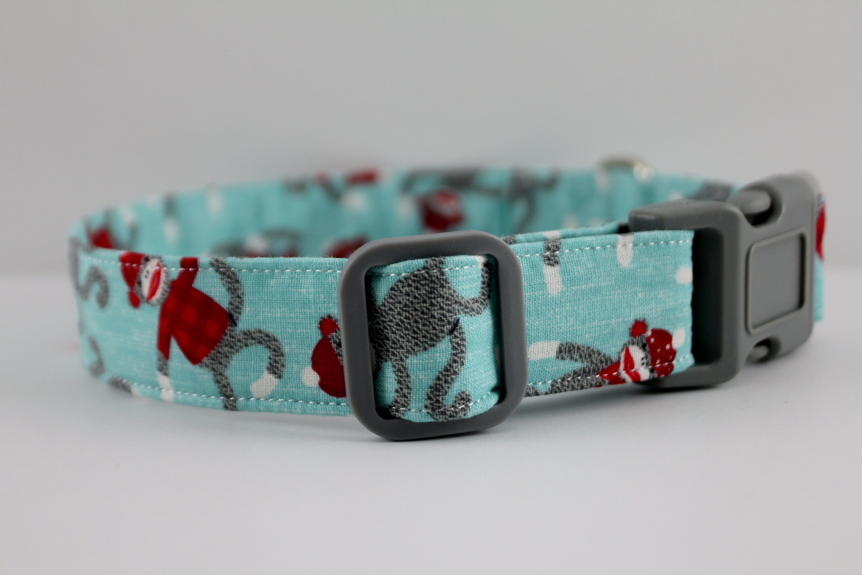 Sock Monkey Collar, Christmas Dog Collar, Holiday Collar, Winter Dog ...
