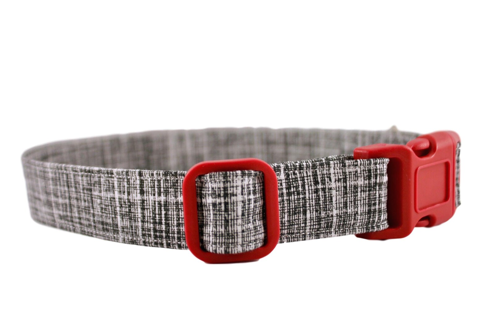 Crosshatch Collar Gray Dog Collar White Dog Collar Custom - Etsy