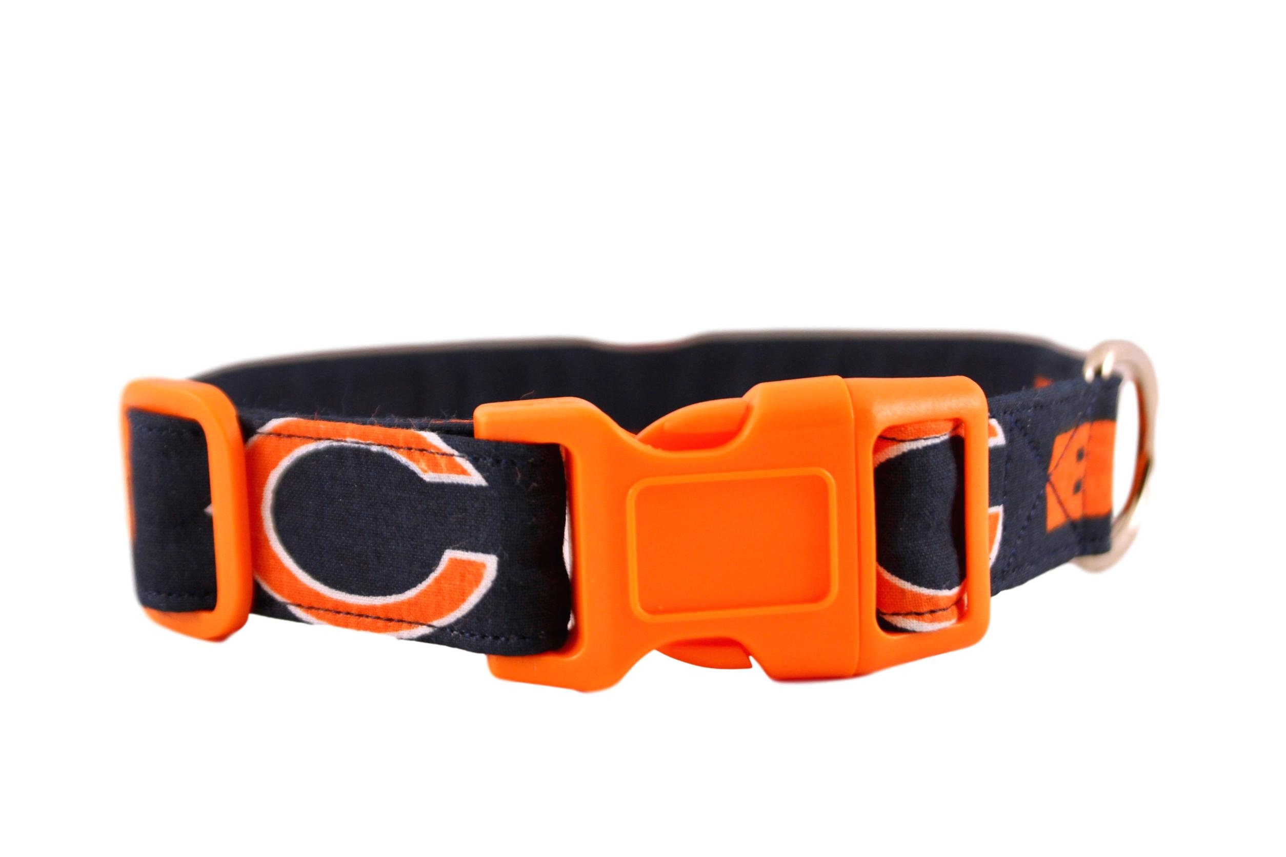 NFL Chicago Bears Collar, Bears Dog Collar, Personalized Pet Collar ...
