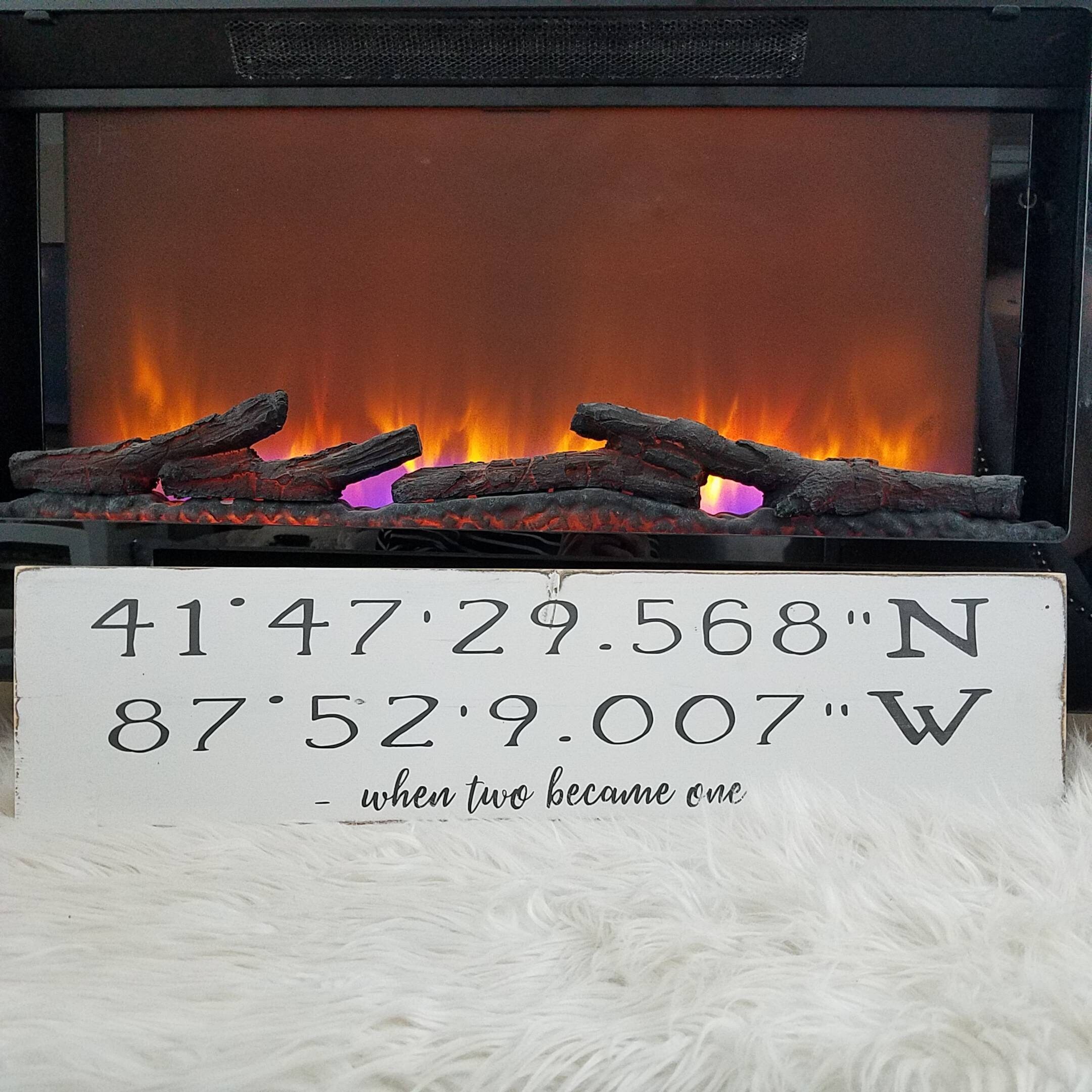 Custom Wood Sign Location Sign GPS Sign Lat Long Sign - Etsy