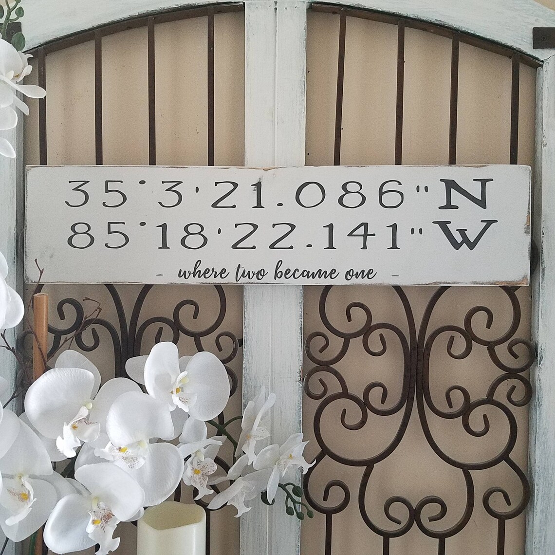 Custom Wood Sign Location Sign GPS Sign Lat Long Sign | Etsy