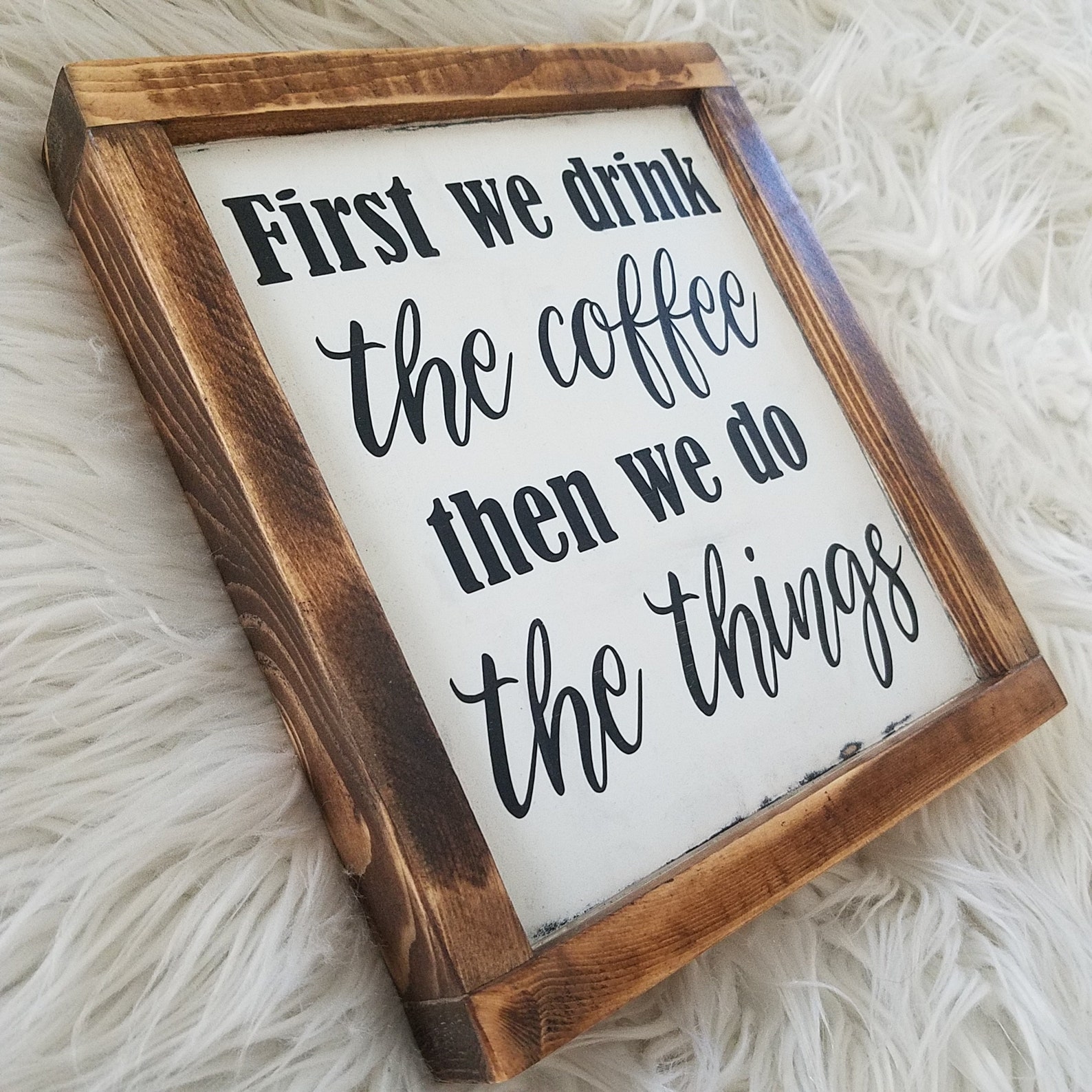 First We Drink the Coffee Then We Do the Things Modern Urban | Etsy