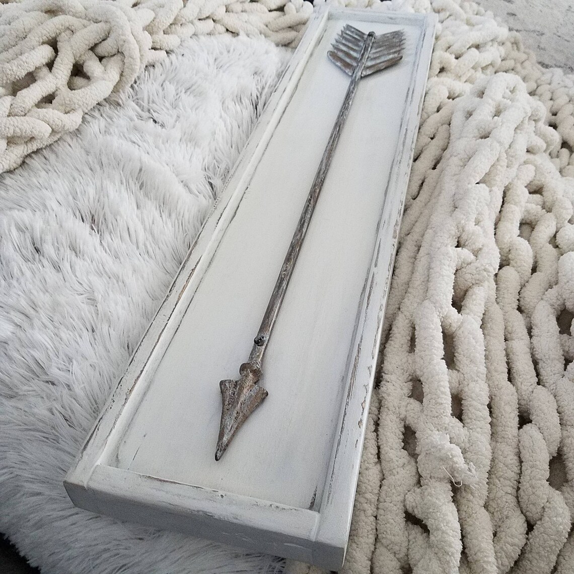 Framed Metal Arrow Sign Tribal Arrow Arrow Decor Arrow - Etsy