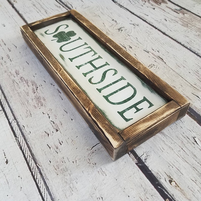 SOUTHSIDE Chicago Sign Southie MA Sign Massachusetts | Etsy