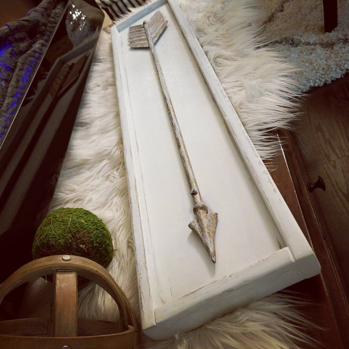 Framed Metal Arrow Sign Tribal Arrow Arrow Decor Arrow - Etsy