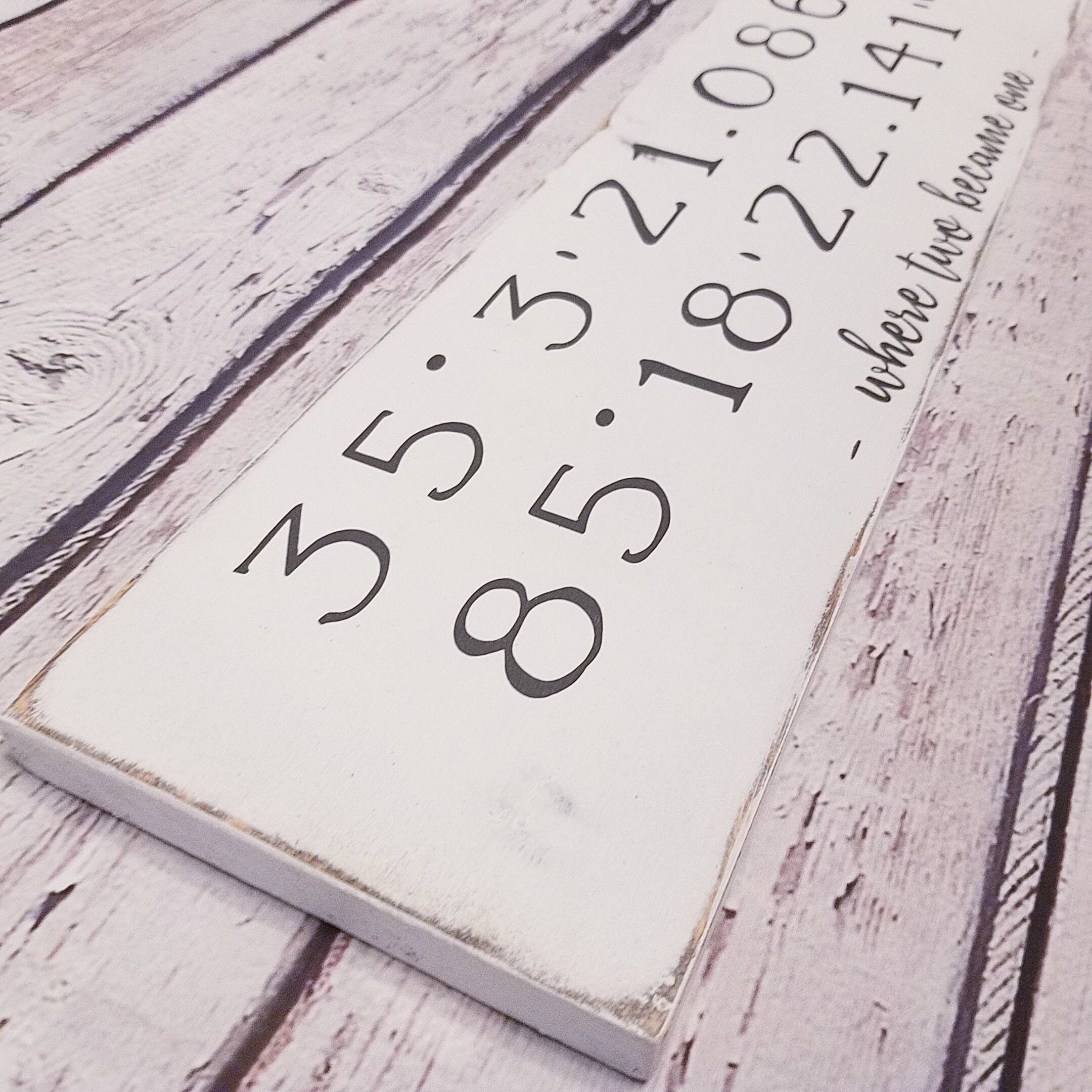 Custom Wood Sign Location Sign GPS Sign Lat Long Sign | Etsy