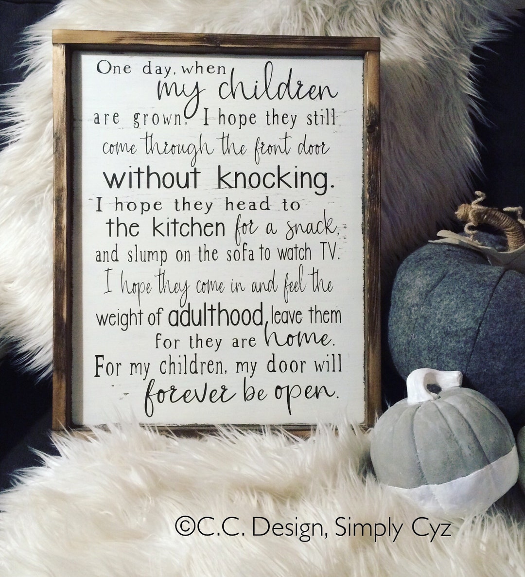 One Day When My Children Are Grown, Mother's Day, Father's Day, Gift ...