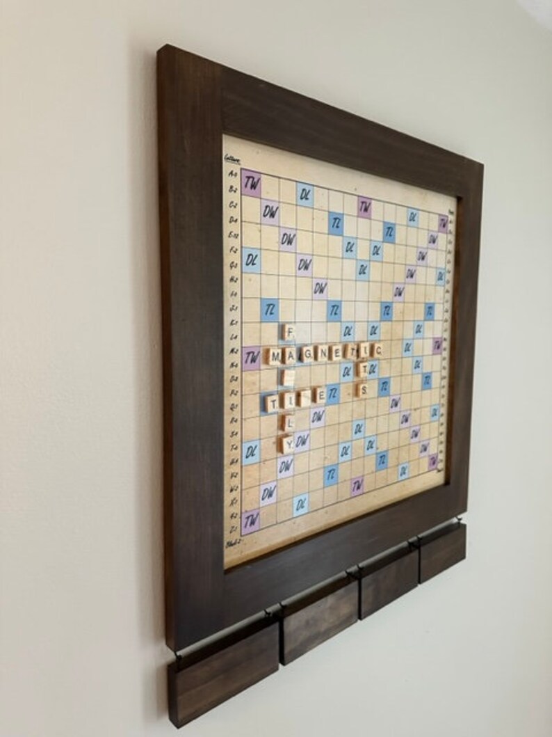 Magnetic Scrabble Words With Friends Board Wall Mounted Free Shipping ...
