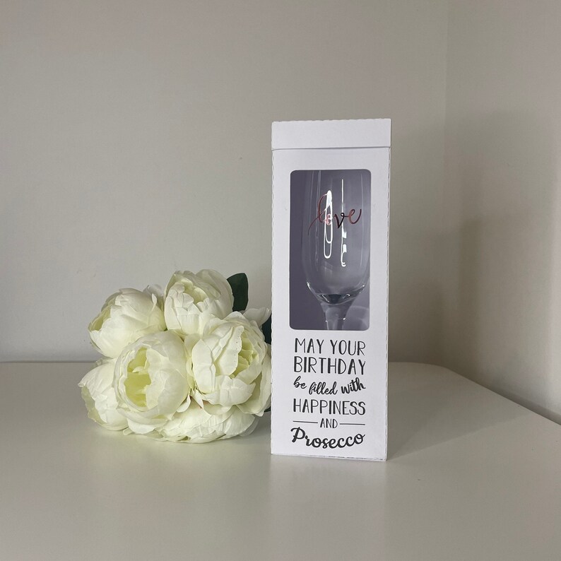Happiness & Prosecco! Champagne Flute Gift Box Holder, Great Gift Box ...