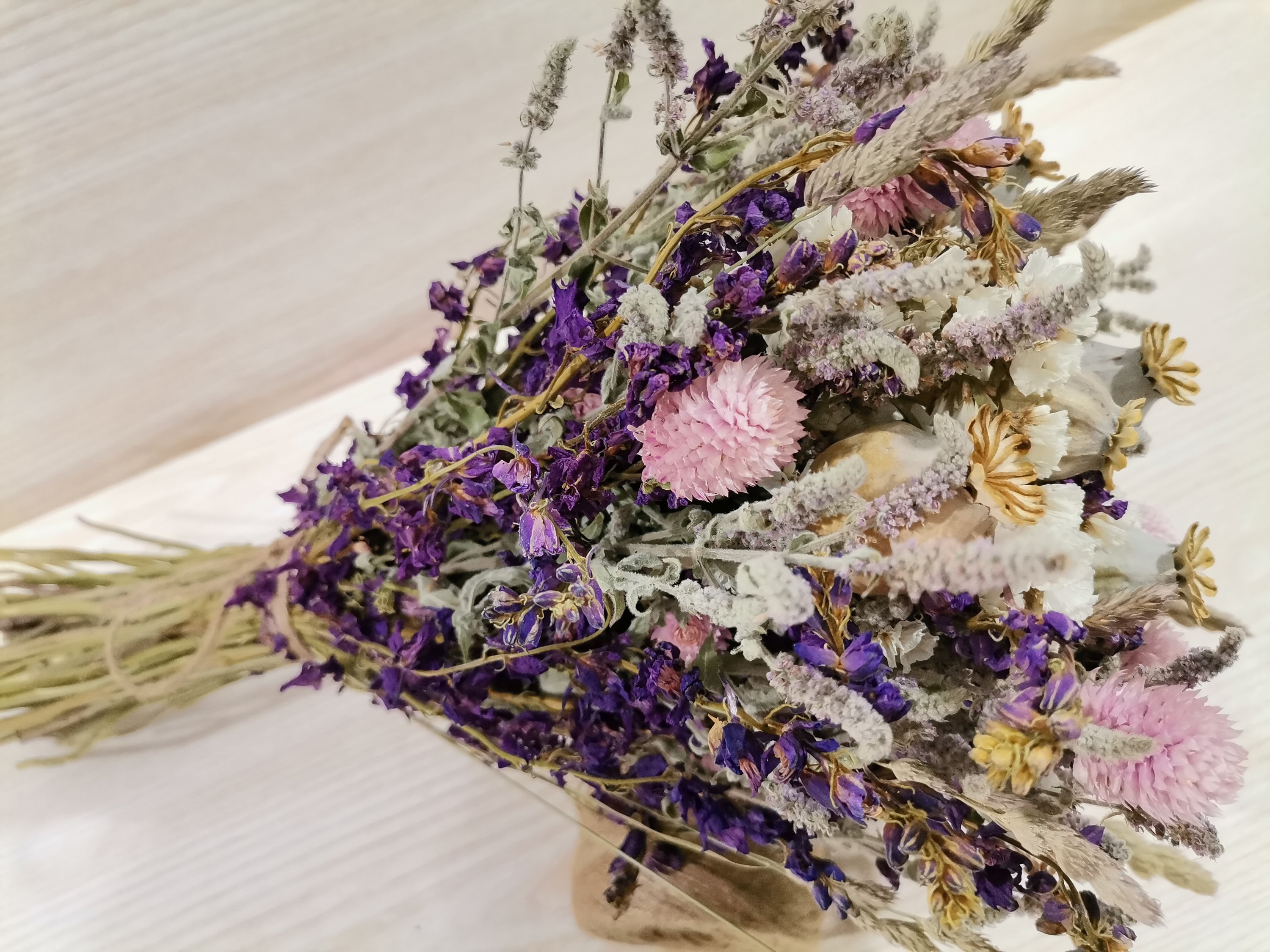 Gedroogd bloemen boeket Gedroogde bloemen natuurlijke | Etsy