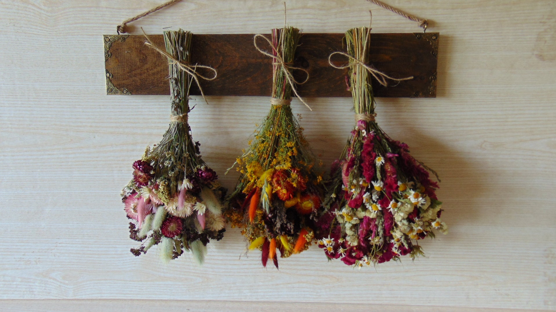 Dried Flower Rack Herb Rack Rack for Dried Flowers Country | Etsy