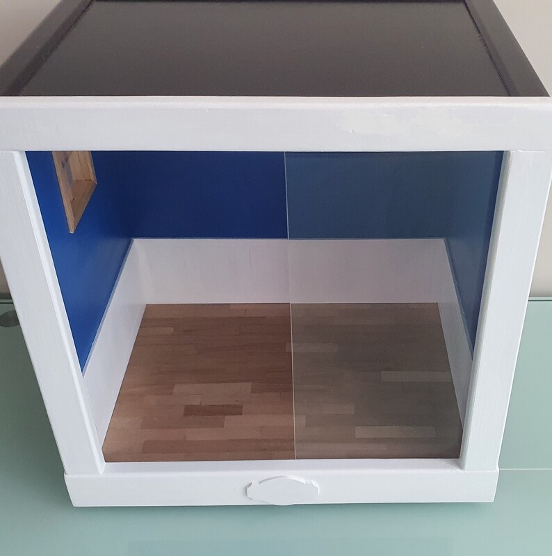 Roombox Room Box Empty Dollhouse Scale 1 12 Etsy
