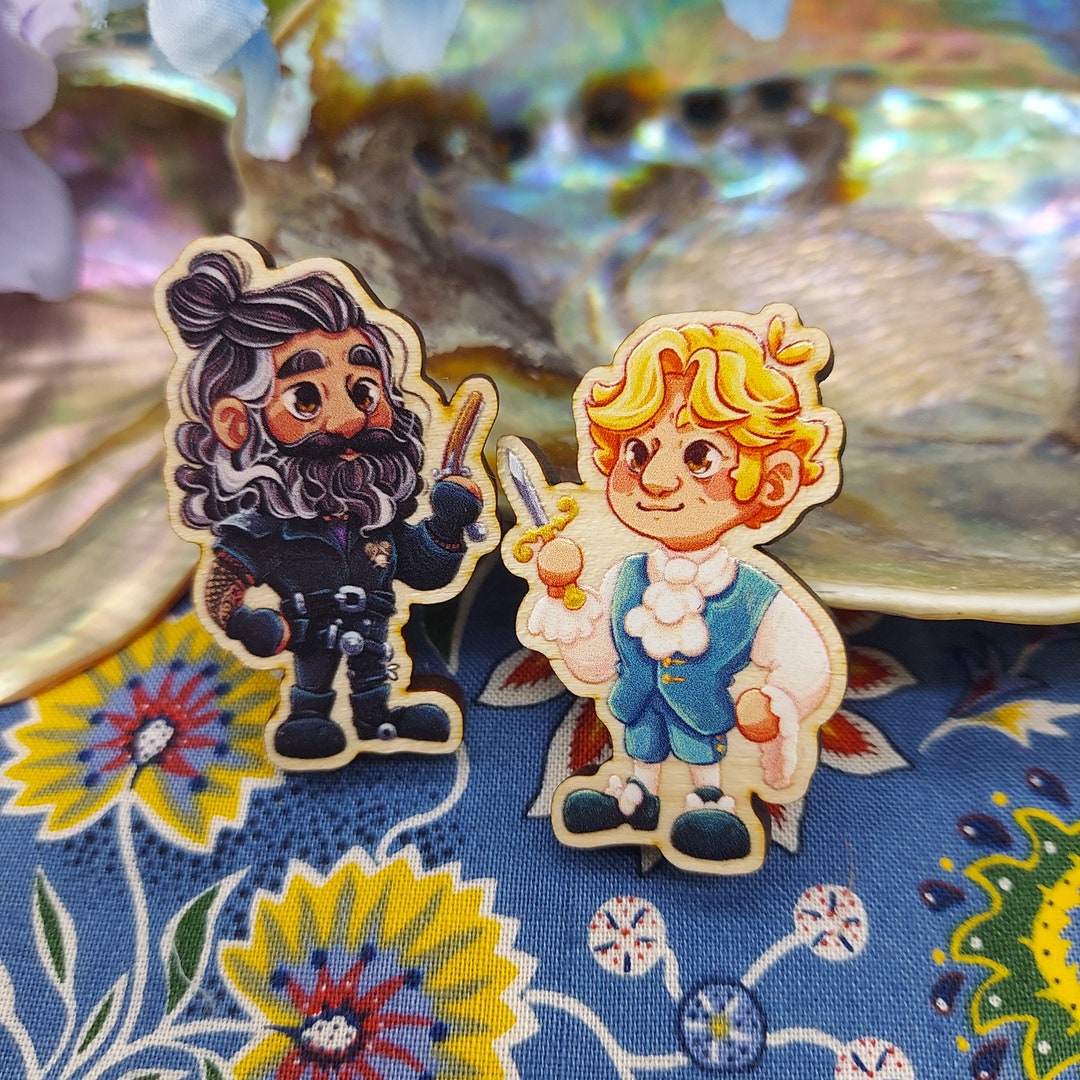 Pirate Pals 1.5in Wooden Pin Set - Etsy