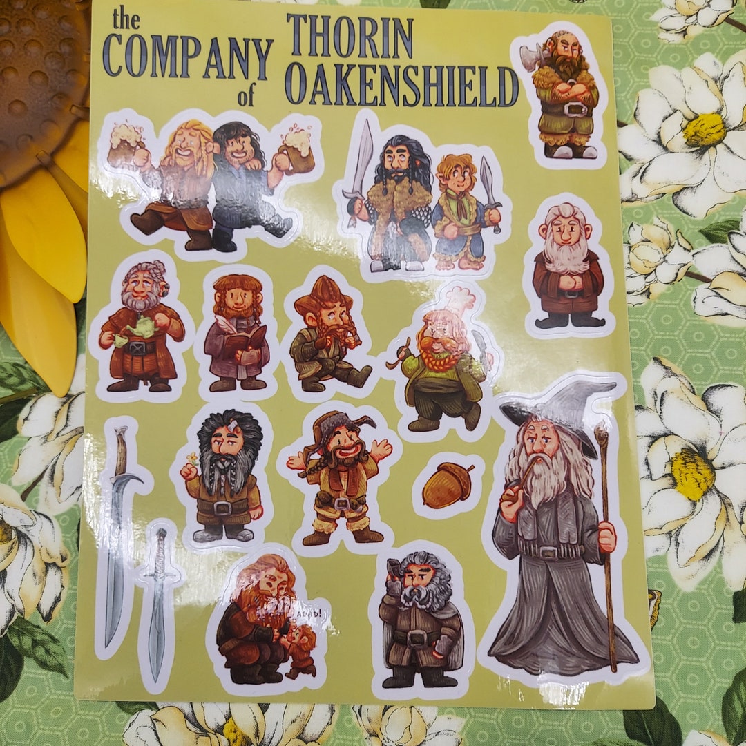 The Company of Thorin Oakenshield Sticker Sheet - Etsy