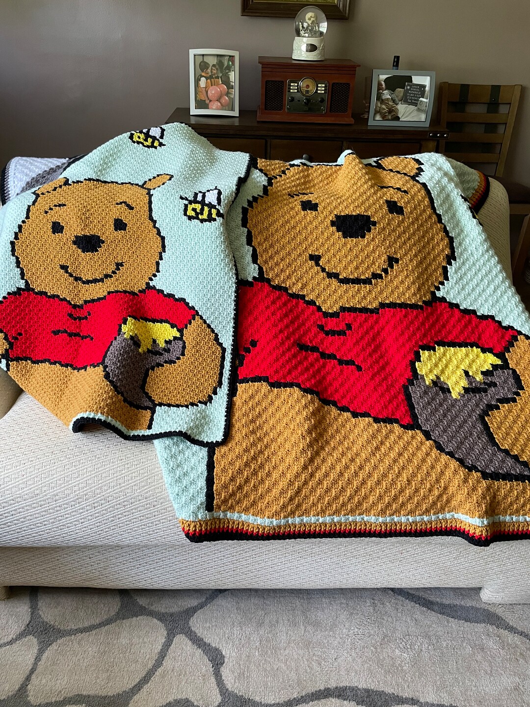 Winnie the Pooh C2C Large - Etsy
