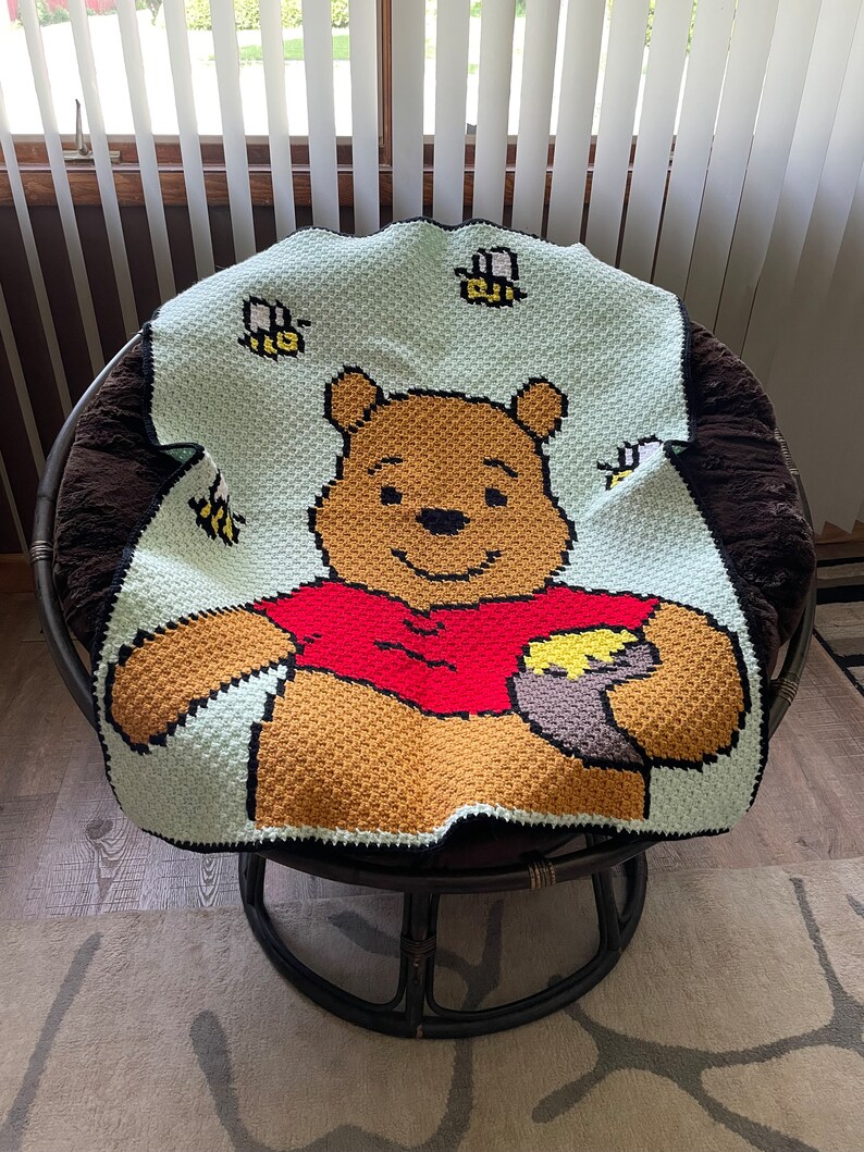Winnie the Pooh C2C Large - Etsy