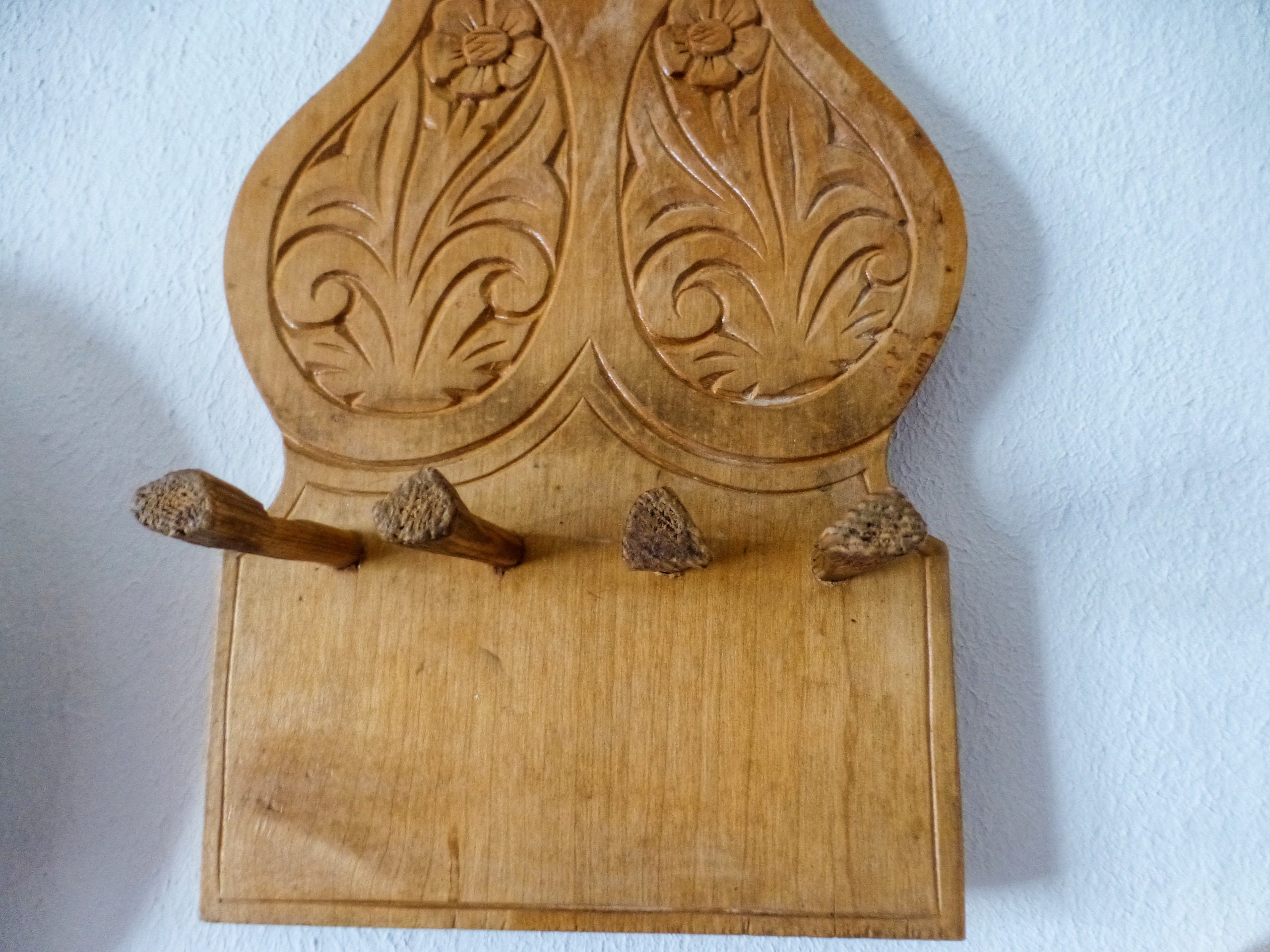 Vintage Wood Wall Holder,kitchen Rack ,handmade Rustic Peg FREE ...