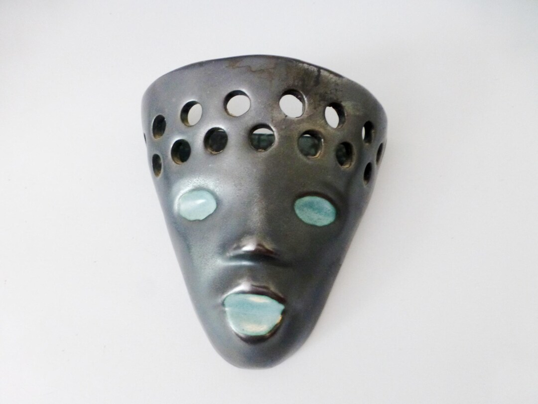Vintage Pottery Mask Wall Decor FREE SHIPPING WORLDWIDE - Etsy