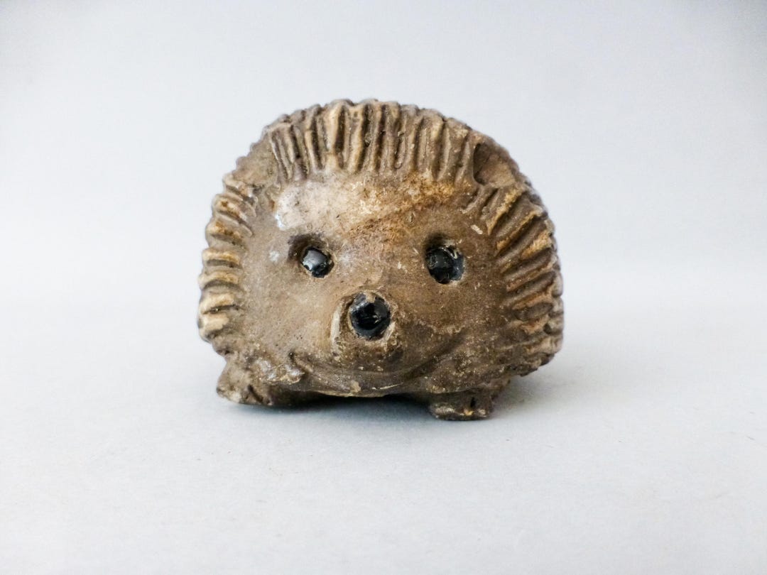 Vintage Ceramic Hedgehog Figurine, Handmade Hedgehog FREE SHIPPING ...