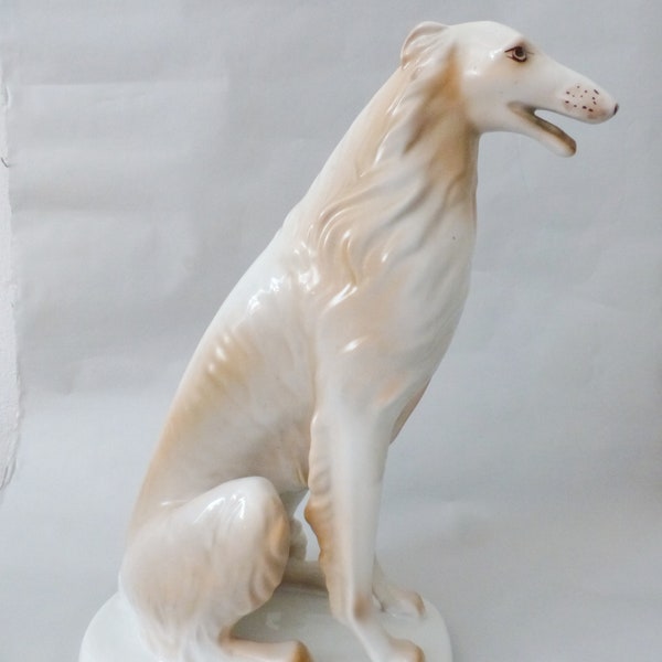 Greyhound Porcelain Statue - Etsy