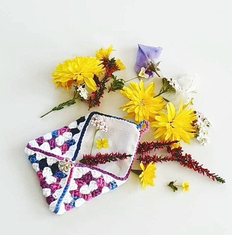PATTERN: Granny Square Pocket. Crochet, Krose, Hekle, Virka, Haken ...