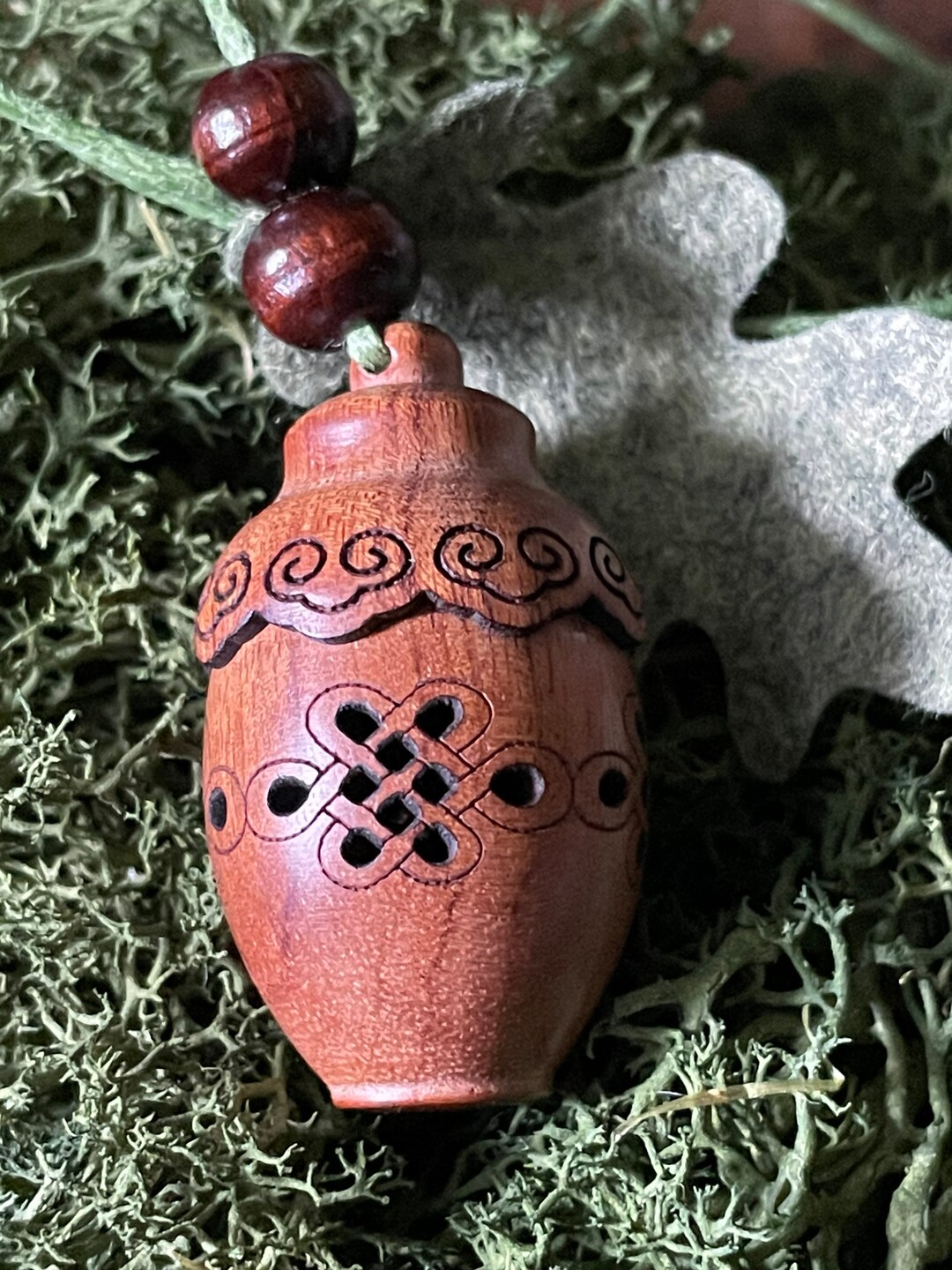 Celtic Knot Pepper Pot Acorn Locket - Etsy