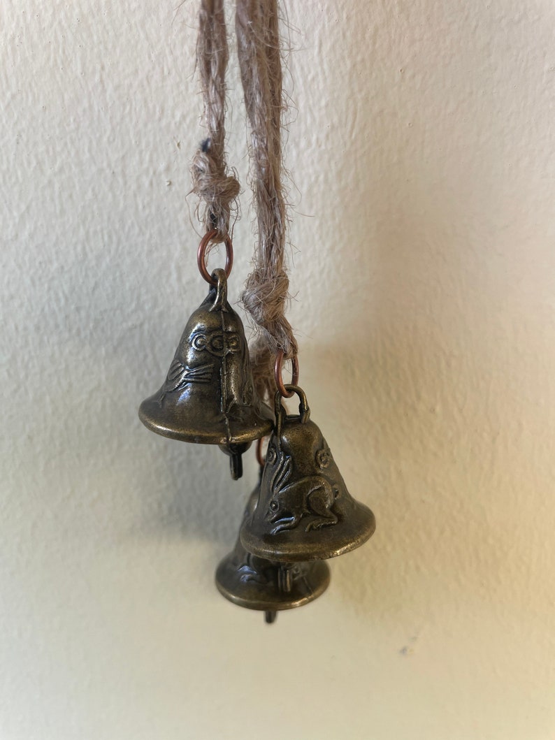 Traditional Witch Bells With Hares and Birds - Etsy