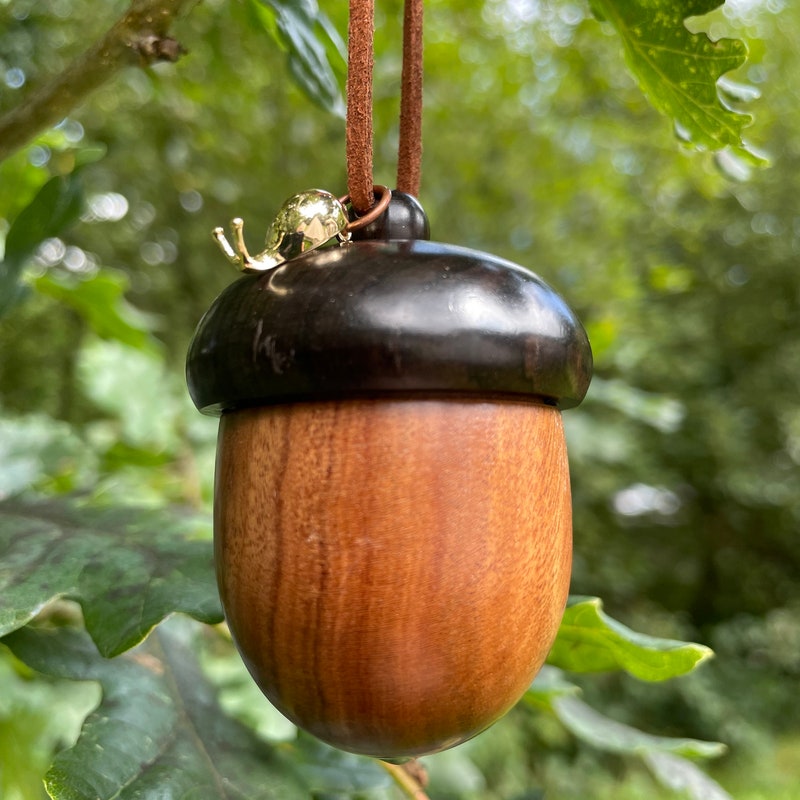 Carved Acorns - Etsy