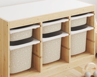Matilde Checkered Storage Bin Sticker // IKEA Trofast Wrap / IKEA ...