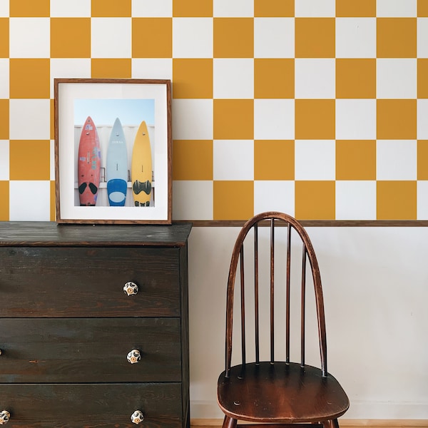 Checkered Wall Paper - Etsy