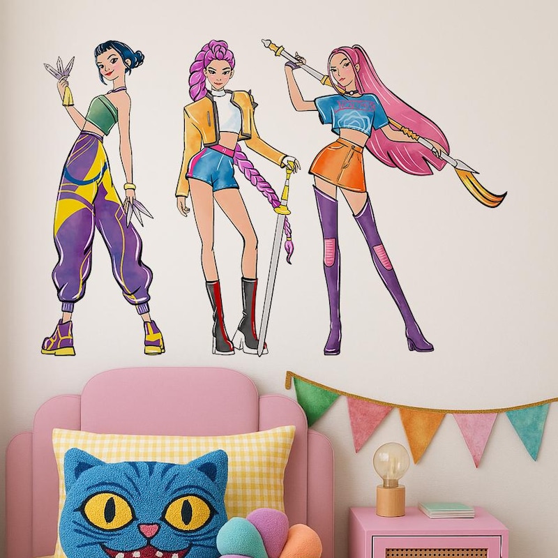 Vinyl Huntrix Stickers - Etsy