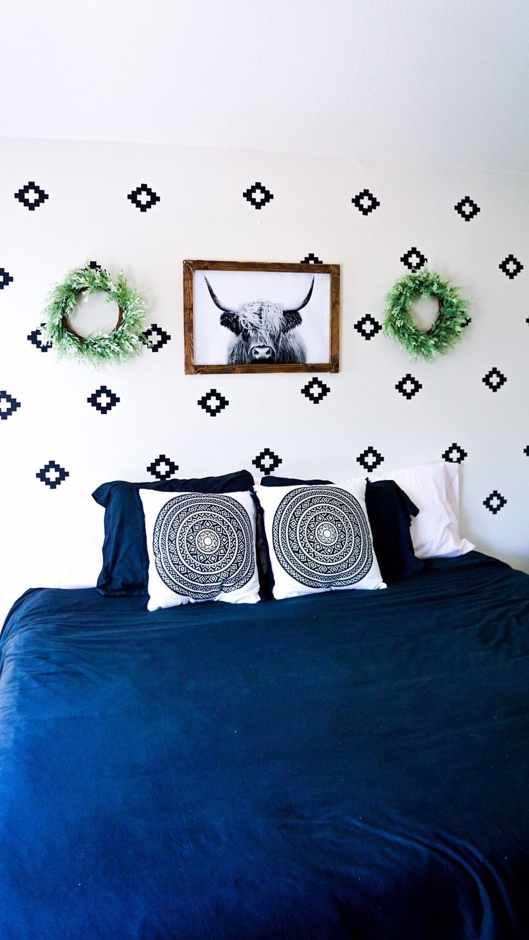 Aztec Diamond Shape Wall Decal Set // Southwest Inspired Decor / Shape ...