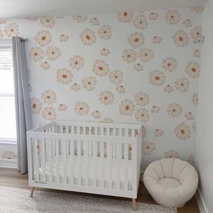 Boho Floral Fabric Decals //wildflower Wall Decals // Fabric Flower ...