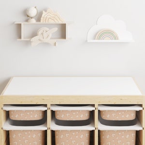 Hallie Floral Storage Bin Sticker // IKEA Trofast Wrap / IKEA Storage ...