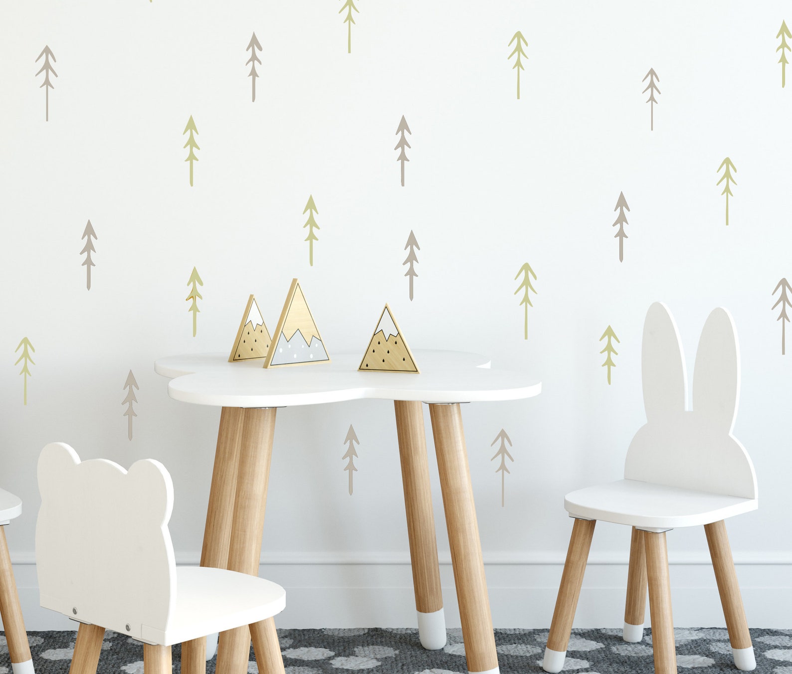 Redwood Forest Tree Wall Decals 30 Pack | Etsy