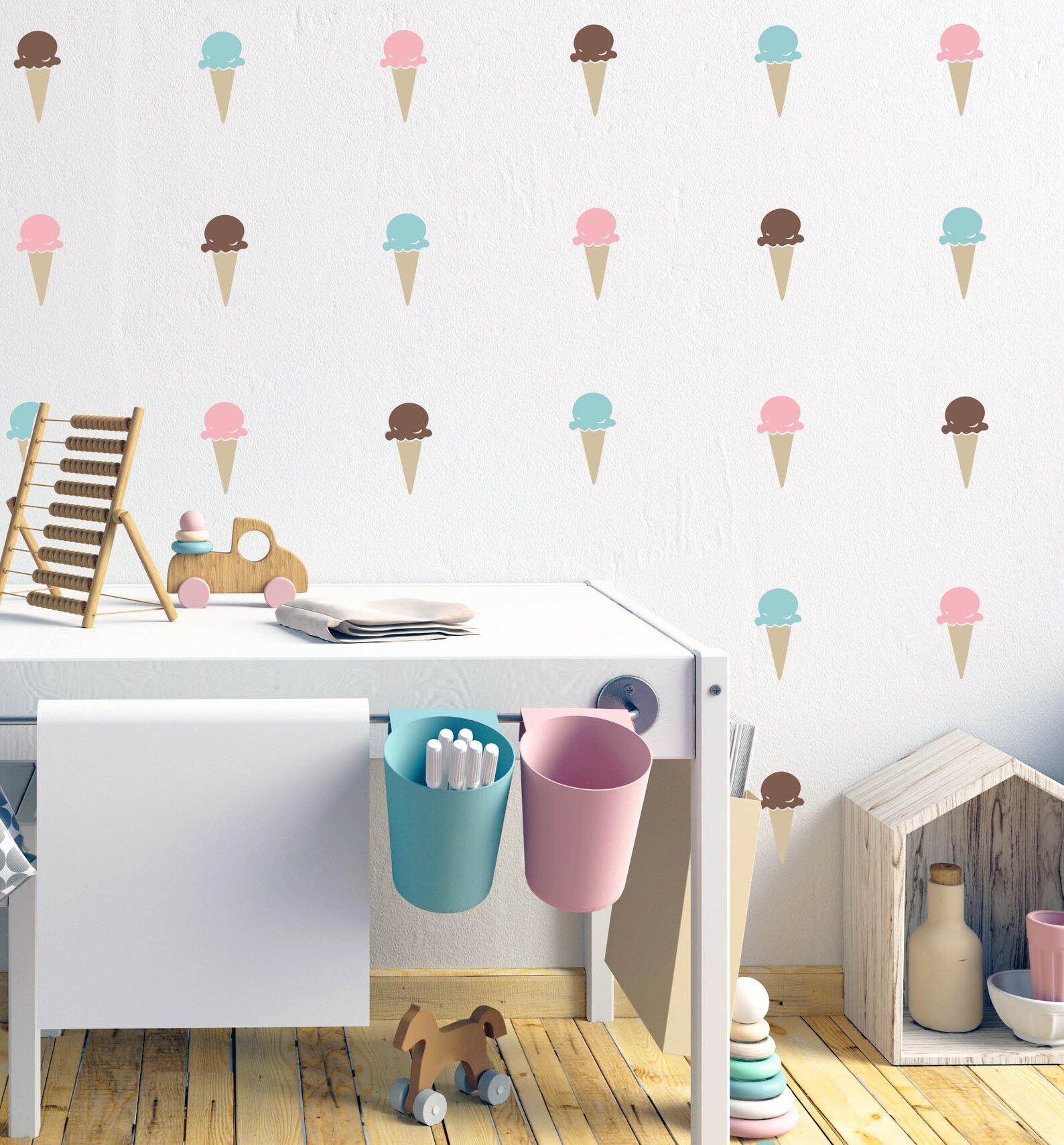 Gelato Wall Decals // Ice Cream Wall Decals / Wall Decals for | Etsy