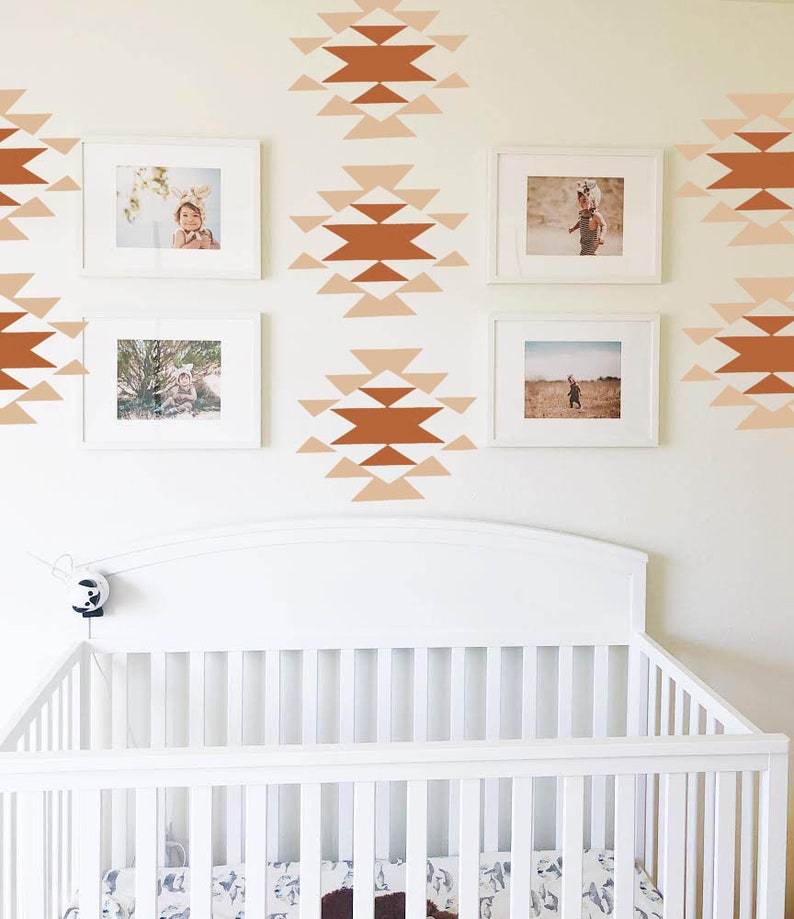Jumbo Southwest Shape Decals for Nursery // Desert Wall Decal - Etsy