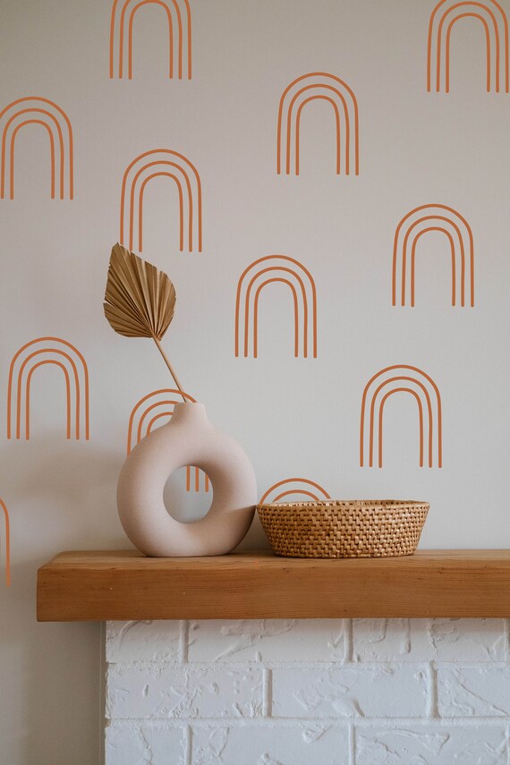 Mini Arch Wall Decals // Rainbow Arch Decal / Line Decals / | Etsy