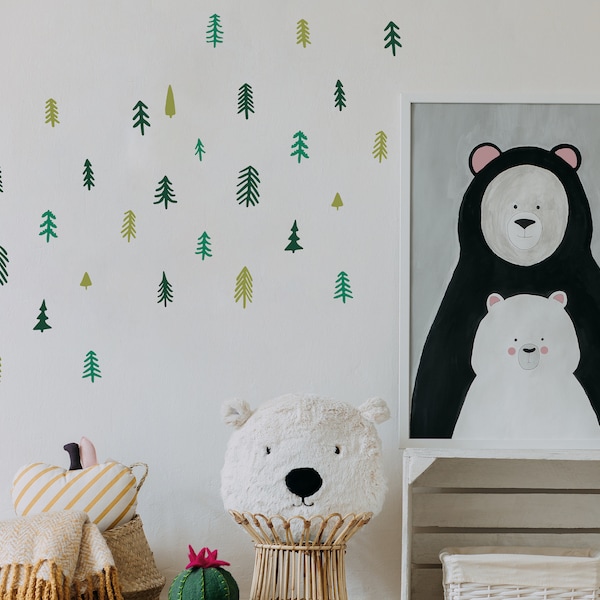 Pine Tree Wall Decal - Etsy