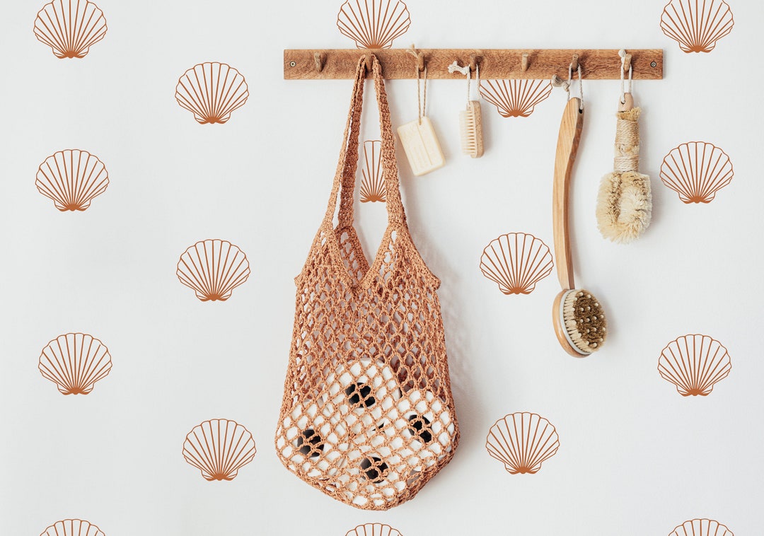 Seashell Wall Decals // Ocean Theme Wall Decor - Etsy