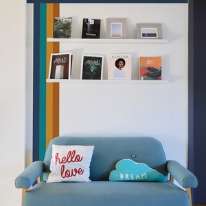 Retro Wallpaper Border // Boho Neutral Wall Border / Retro Stripes - Etsy