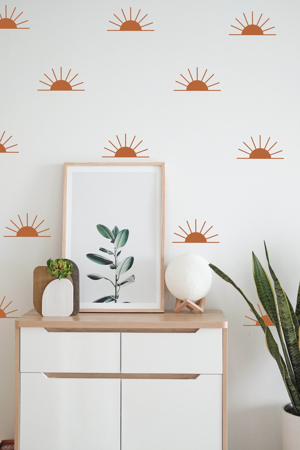 Sunrise Wall Decals // Sun Decal /nursery Wall Decal / Boho - Etsy