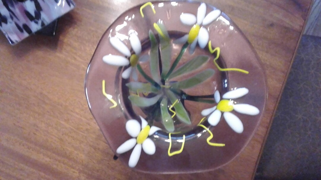 Fused Glass Dropout Vase - Etsy