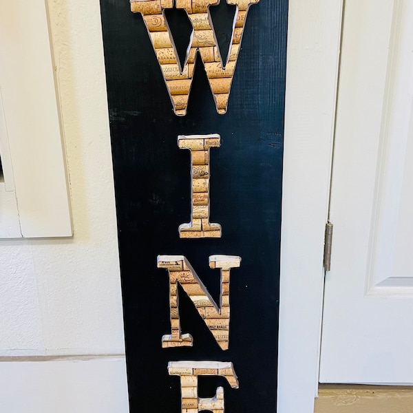 Wine Cork Sign - Etsy