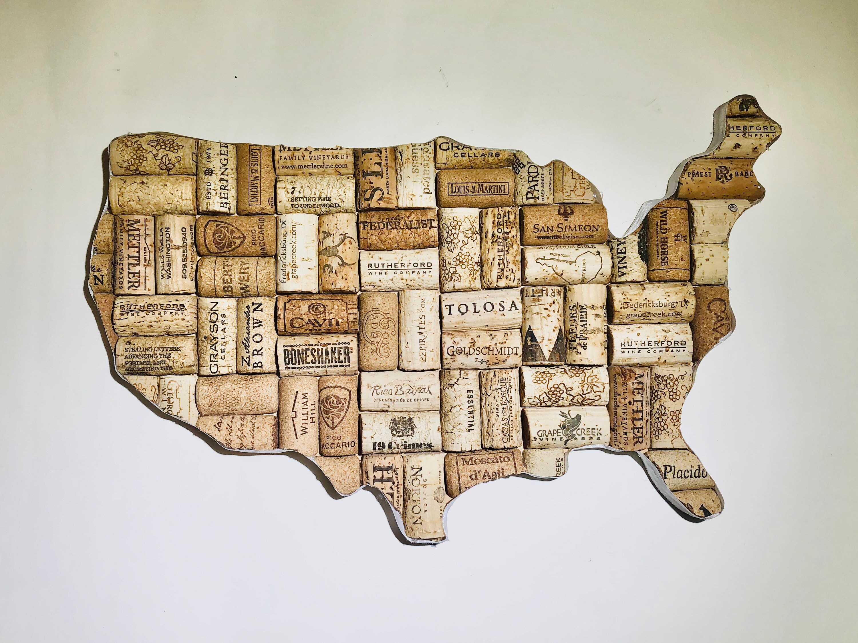 United States Cork Sign White Ribbon - Etsy