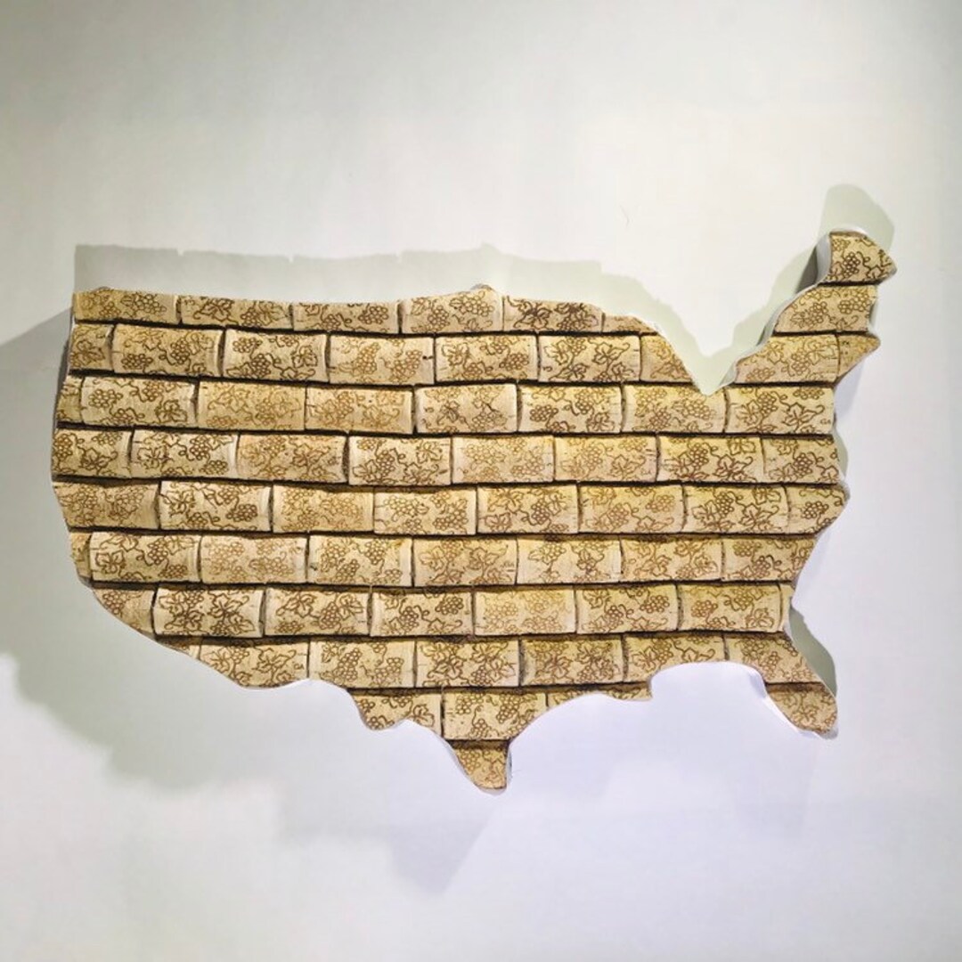 United States Cork Sign- White Ribbon - Etsy