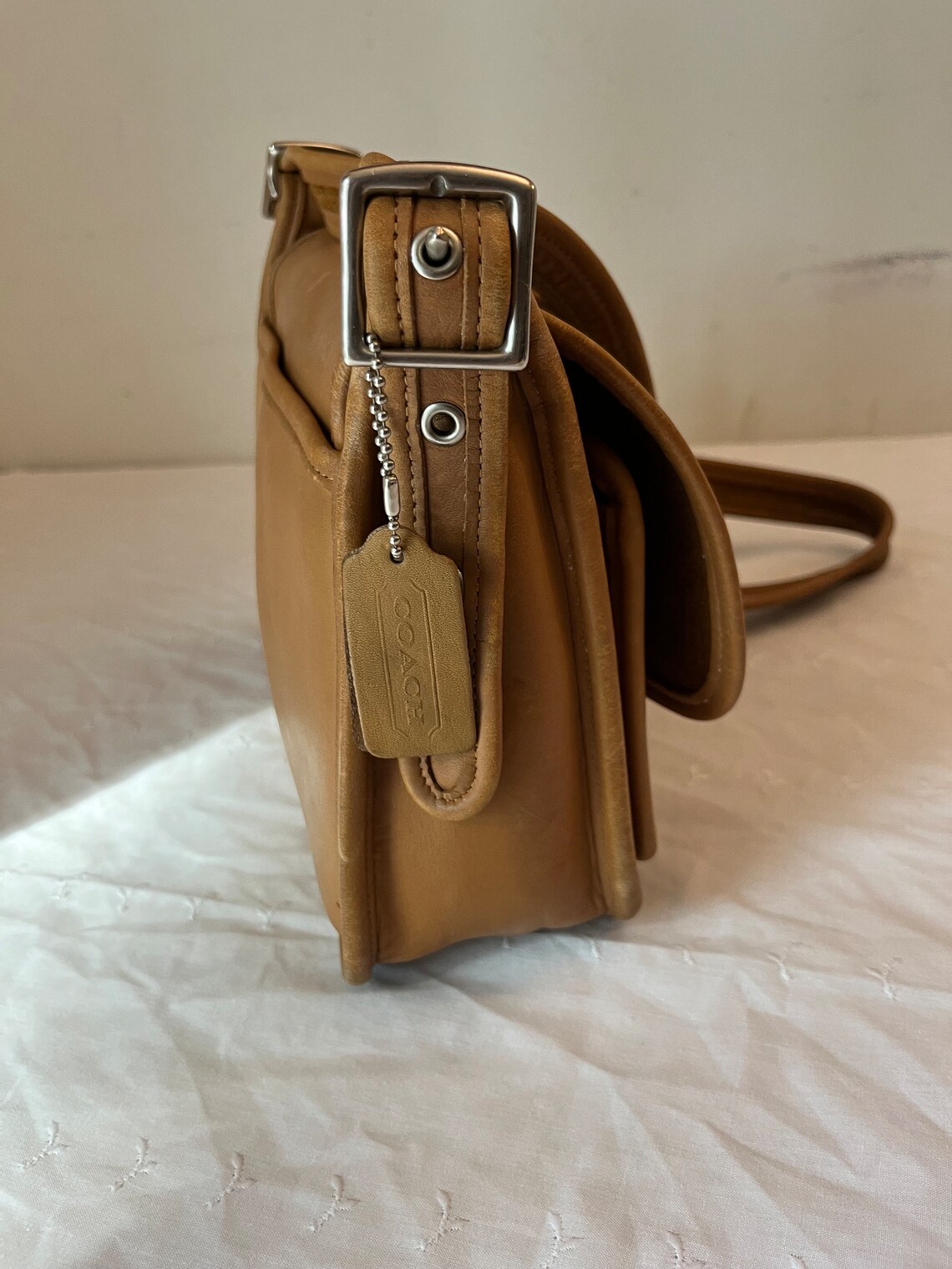 Vintage Coach Rambler Tan Leather Legacy Shoulder Crossbody Bag 9061 - Etsy