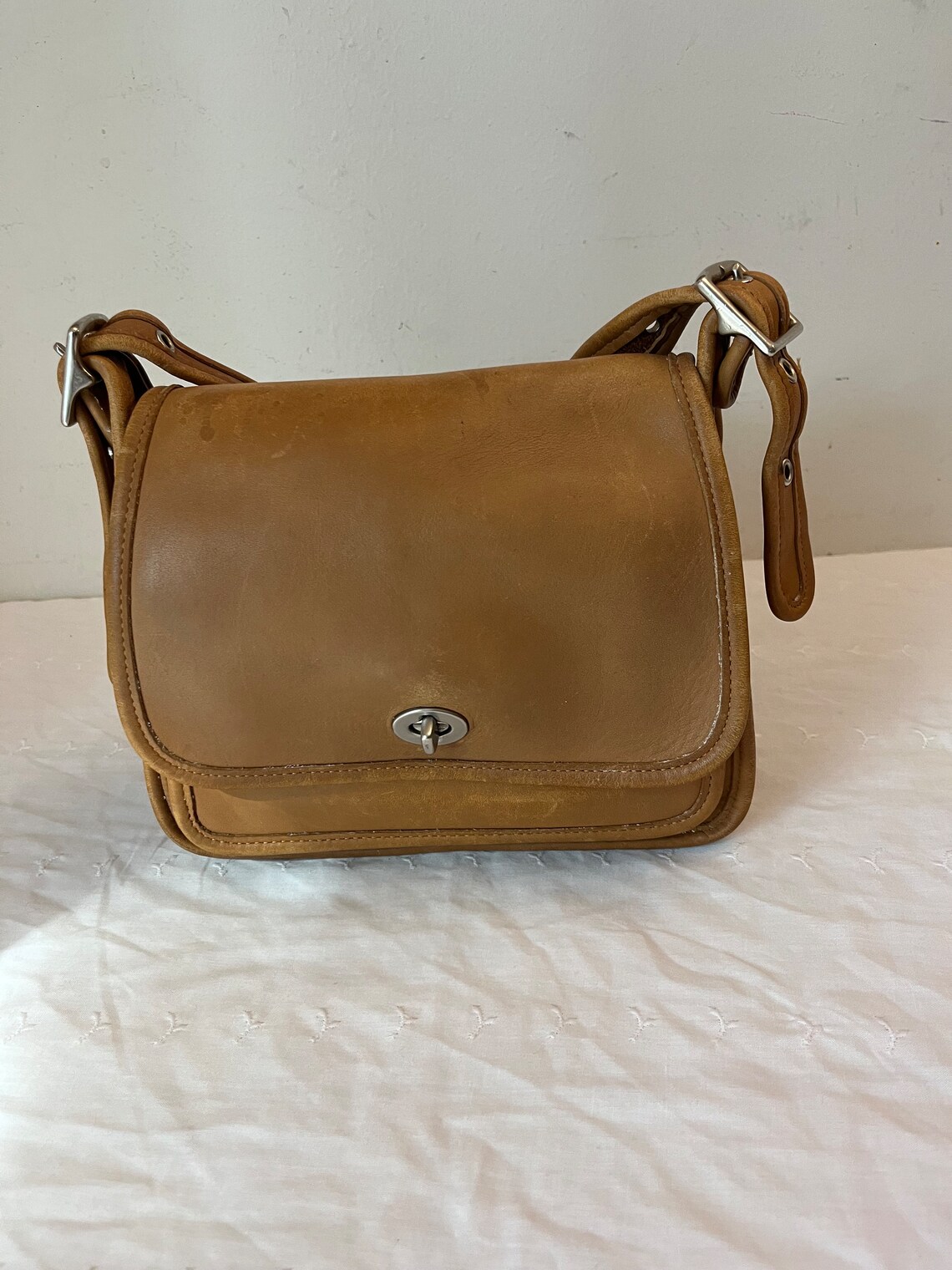 Vintage Coach Rambler Tan Leather Legacy Shoulder Crossbody Bag 9061 - Etsy