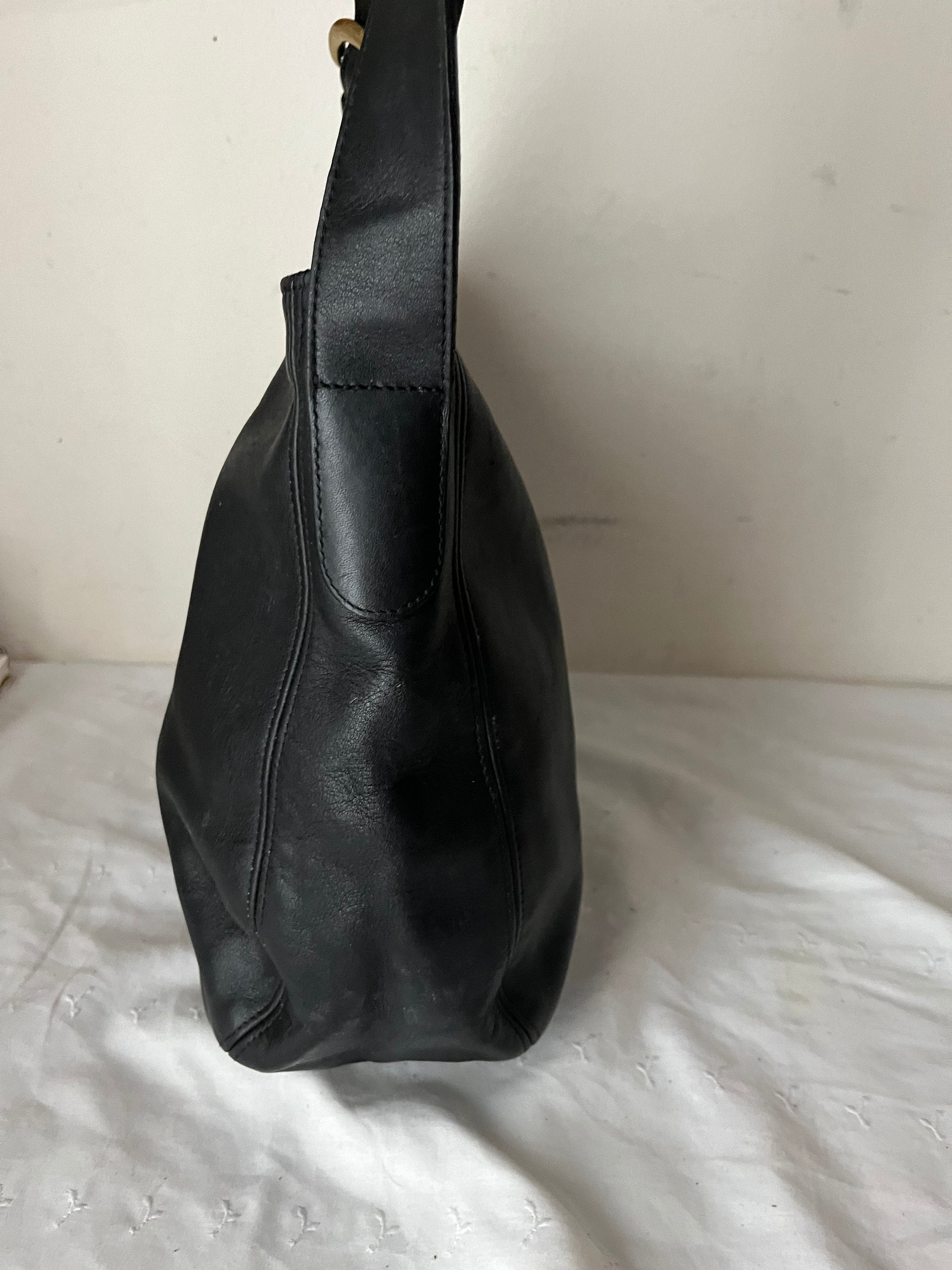 Vintage Coach Large Black Leather Soho Shoulder Bag 4161 - Etsy