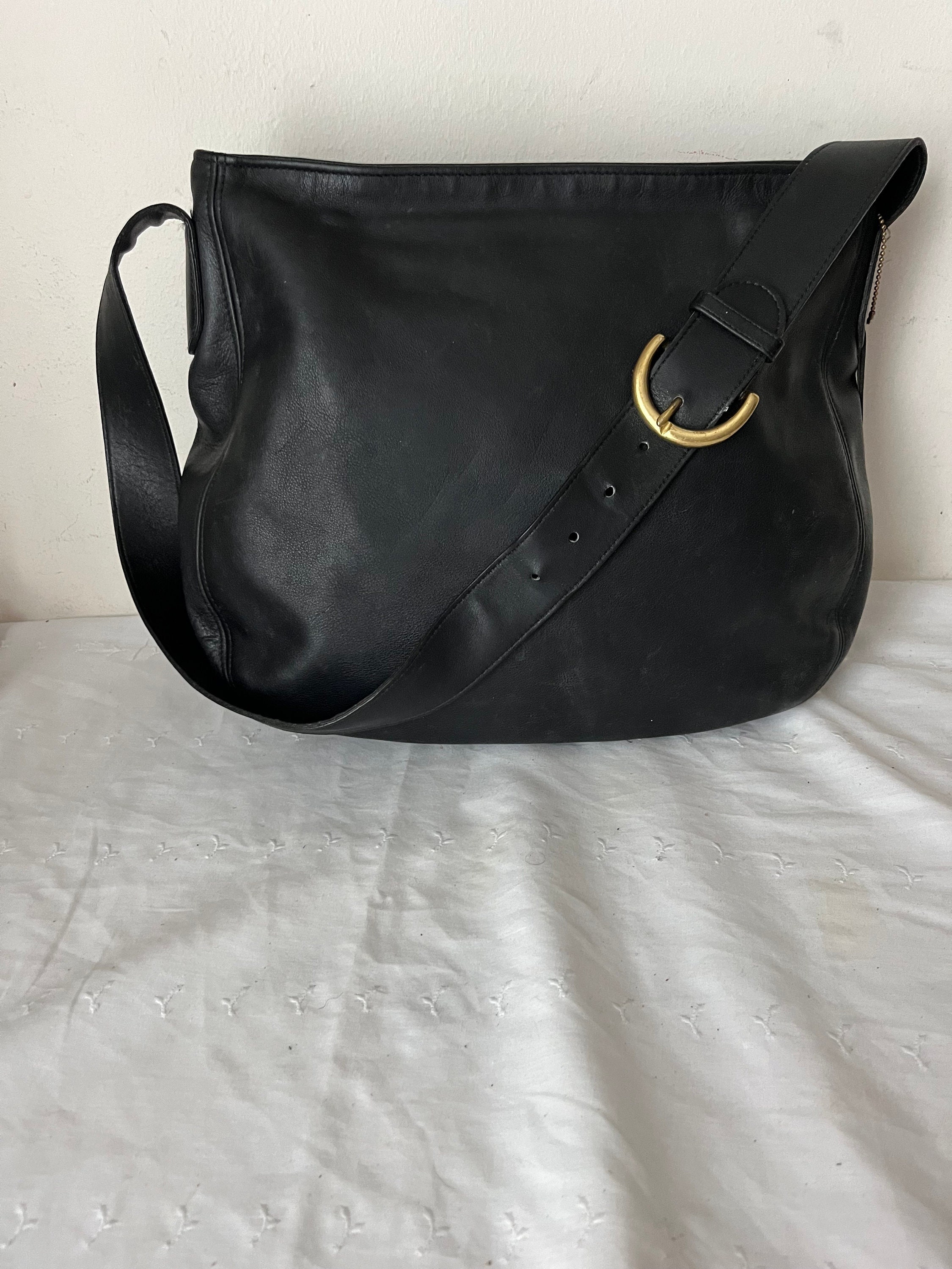 Vintage Coach Large Black Leather Soho Shoulder Bag 4161 - Etsy